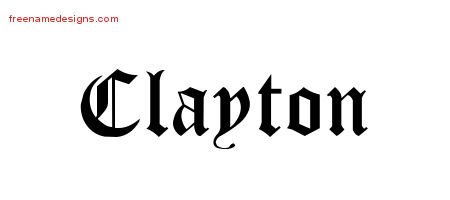 Clayton Name Tattoos