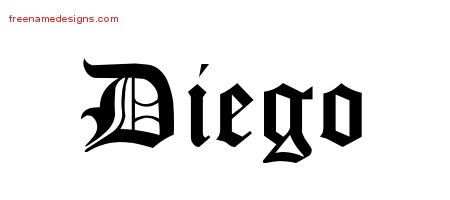 Diego Name Tattoo