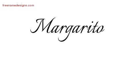 Calligraphic Name Tattoo Designs Margarito Free Graphic - Free Name Designs