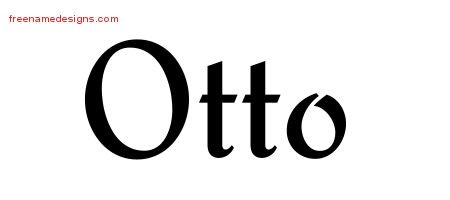 Calligraphic Stylish Name Tattoo Designs Otto Free Graphic - Free Name ...