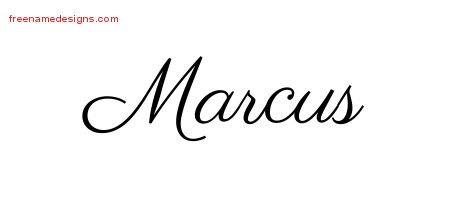 Classic Name Tattoo Designs Marcus Printable - Free Name Designs