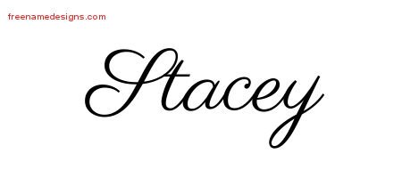 Classic Name Tattoo Designs Stacey Printable - Free Name Designs