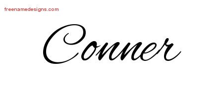 Cursive Name Tattoo Designs Conner Free Graphic - Free Name Designs