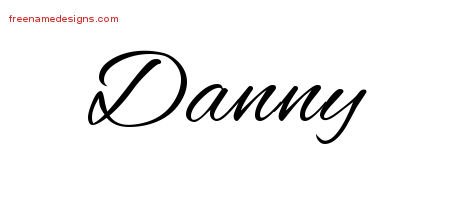 Cursive Name Tattoo Designs Danny Free Graphic - Free Name Designs