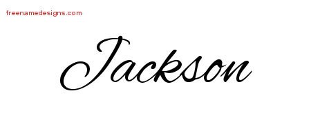 Cursive Name Tattoo Designs Jackson Free Graphic - Free Name Designs