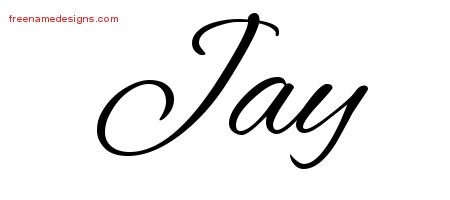 Cursive Name Tattoo Designs Jay Free Graphic - Free Name Designs