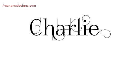 Decorated Name Tattoo Designs Charlie Free Lettering - Free Name Designs