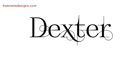 Decorated Name Tattoo Designs Dexter Free Lettering - Free Name Designs