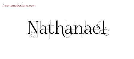 Decorated Name Tattoo Designs Nathanael Free Lettering - Free Name Designs