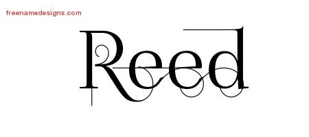 Decorated Name Tattoo Designs Reed Free Lettering - Free Name Designs