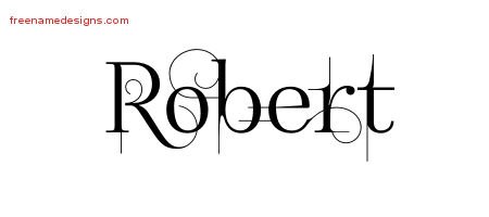 Decorated Name Tattoo Designs Robert Free Lettering - Free Name Designs