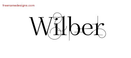 Decorated Name Tattoo Designs Wilber Free Lettering - Free Name Designs