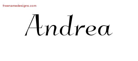 Elegant Name Tattoo Designs Andrea Download Free - Free Name Designs