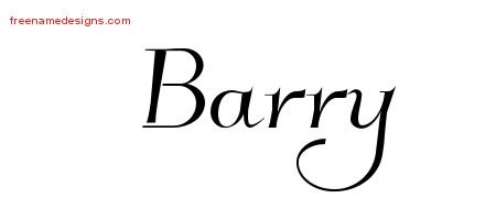 Elegant Name Tattoo Designs Barry Download Free - Free Name Designs