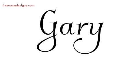 Elegant Name Tattoo Designs Gary Download Free - Free Name Designs