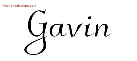 Elegant Name Tattoo Designs Gavin Download Free - Free Name Designs
