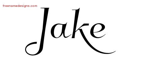 Elegant Name Tattoo Designs Jake Download Free - Free Name Designs
