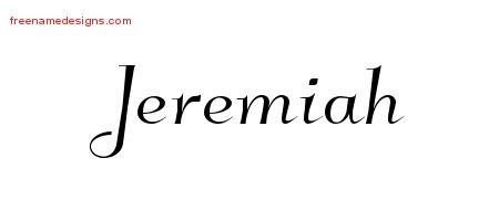 Elegant Name Tattoo Designs Jeremiah Download Free - Free Name Designs