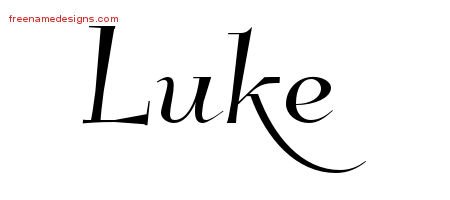 Elegant Name Tattoo Designs Luke Download Free - Free Name Designs
