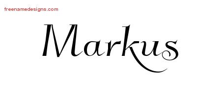 Elegant Name Tattoo Designs Markus Download Free - Free Name Designs