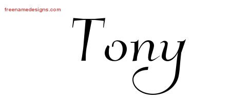 Elegant Name Tattoo Designs Tony Download Free - Free Name Designs