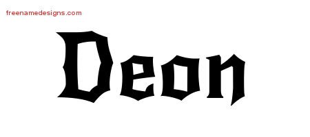 Deon Name Tattoos