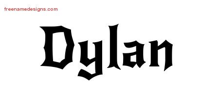 Gothic Name Tattoo Designs Dylan Download Free - Free Name Designs