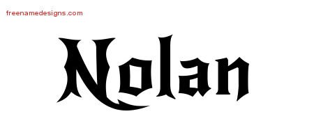 Gothic Name Tattoo Designs Nolan Download Free - Free Name Designs