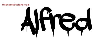 Graffiti Name Tattoo Designs Alfred Free - Free Name Designs