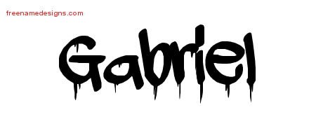 Graffiti Name Tattoo Designs Gabriel Free - Free Name Designs