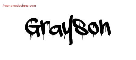 Graffiti Name Tattoo Designs Grayson Free - Free Name Designs