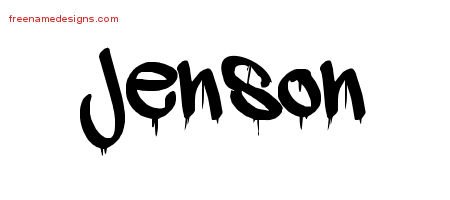 Graffiti Name Tattoo Designs Jenson Free - Free Name Designs