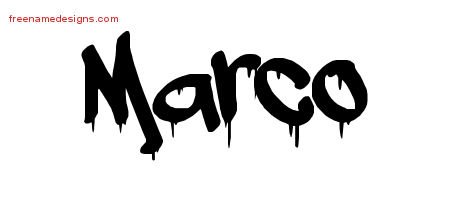 Graffiti Name Tattoo Designs Marco Free - Free Name Designs