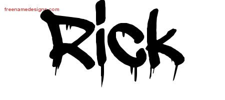 Graffiti Name Tattoo Designs Rick Free - Free Name Designs