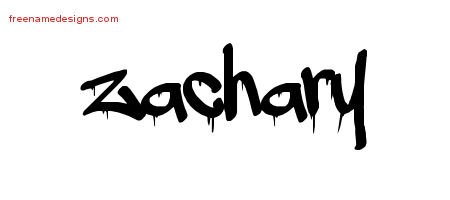Graffiti Name Tattoo Designs Zachary Free - Free Name Designs