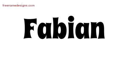Groovy Name Tattoo Designs Fabian Free - Free Name Designs
