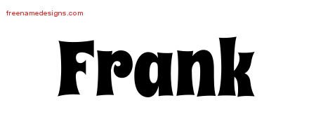 Groovy Name Tattoo Designs Frank Free - Free Name Designs