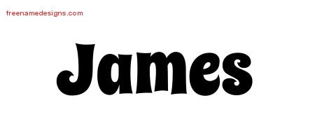 James Name Cursive