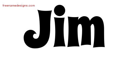 Groovy Name Tattoo Designs Jim Free - Free Name Designs