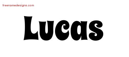 Lucas Name Tattoo Sketch Coloring Page