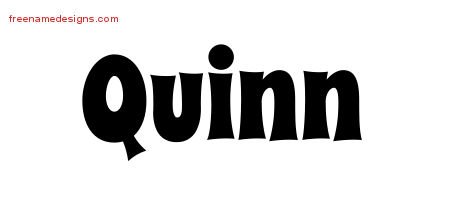 Groovy Name Tattoo Designs Quinn Free - Free Name Designs