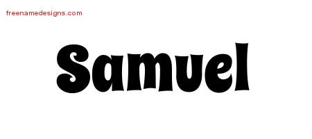 Groovy Name Tattoo Designs Samuel Free - Free Name Designs