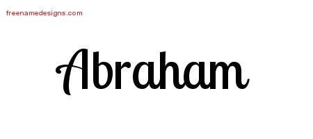 Handwritten Name Tattoo Designs Abraham Free Printout - Free Name Designs