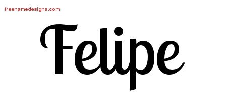 Handwritten Name Tattoo Designs Felipe Free Printout - Free Name Designs