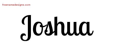 Handwritten Name Tattoo Designs Joshua Free Printout - Free Name Designs