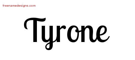 Handwritten Name Tattoo Designs Tyrone Free Printout - Free Name Designs