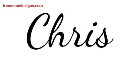 Lively Script Name Tattoo Designs Chris Free Download - Free Name Designs
