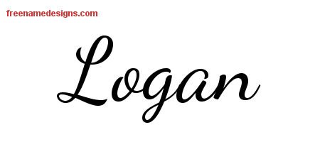 Lively Script Name Tattoo Designs Logan Free Download - Free Name Designs