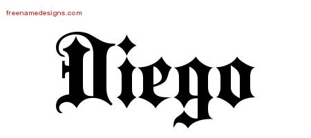 Diego Name Tattoo
