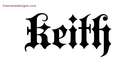 Old English Name Tattoo Designs Keith Free Lettering - Free Name Designs
